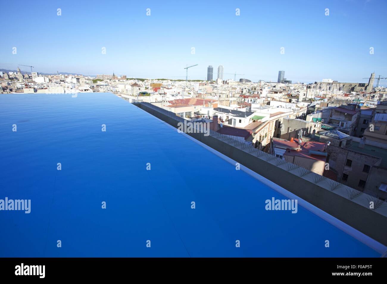 View of cityscape with Infinity Pool and Grand Hotel Central in ...