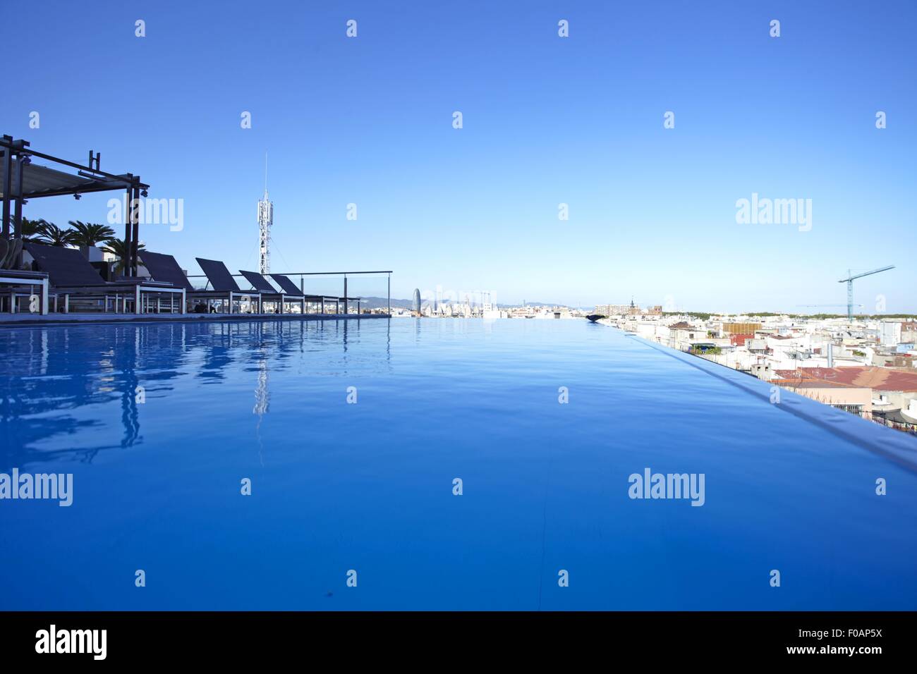 View of cityscape with Infinity Pool and Grand Hotel Central in ...