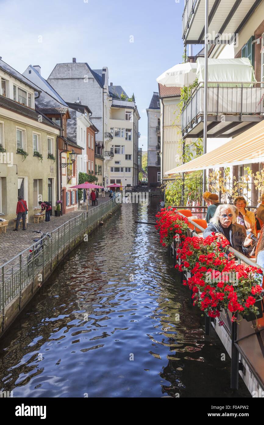 View of Fischerau at St. Martin's in Freiburg, Germany Stock Photo - Alamy
