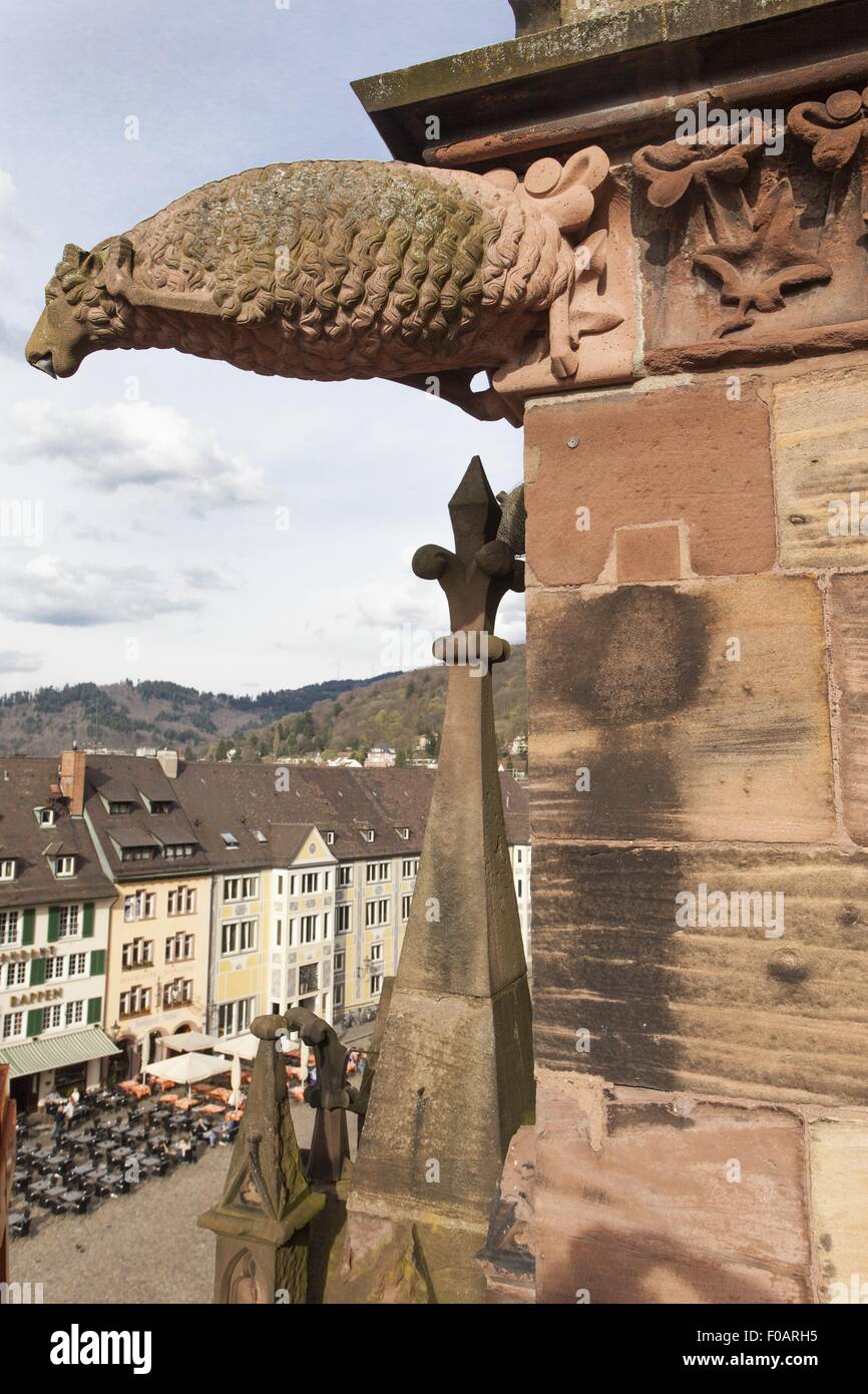 Figure of a gargoyle at Muenster in Freiburg, Germany Stock Photo - Alamy