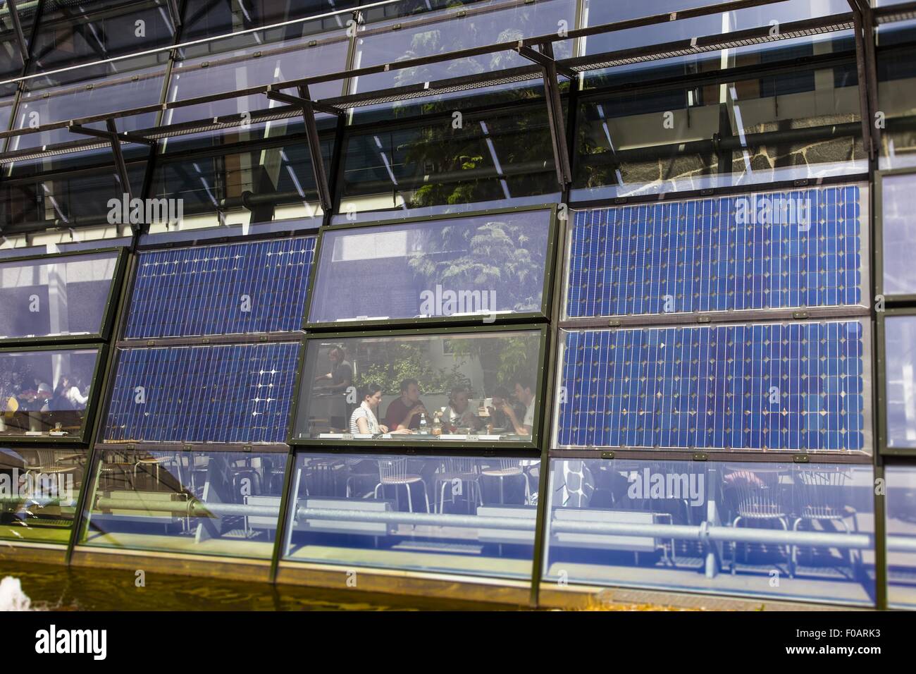 Low angle view of solar factory in Freiburg, Germany Stock Photo - Alamy