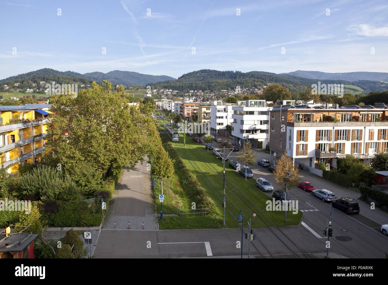 View of Vauban in Freiburg, Germany, aerial view Stock Photo - Alamy