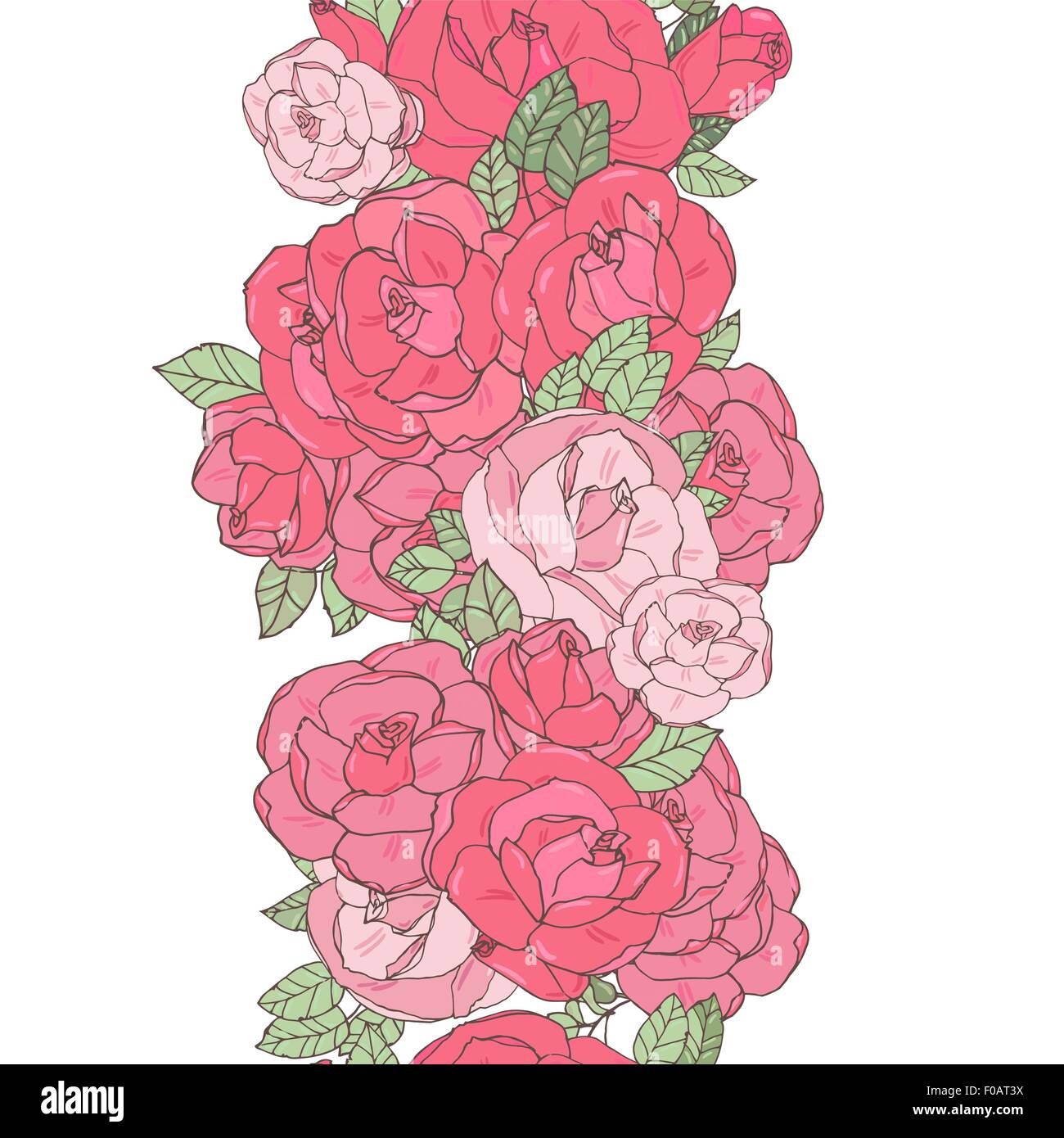 seamless background with roses Stock Vector Image & Art - Alamy