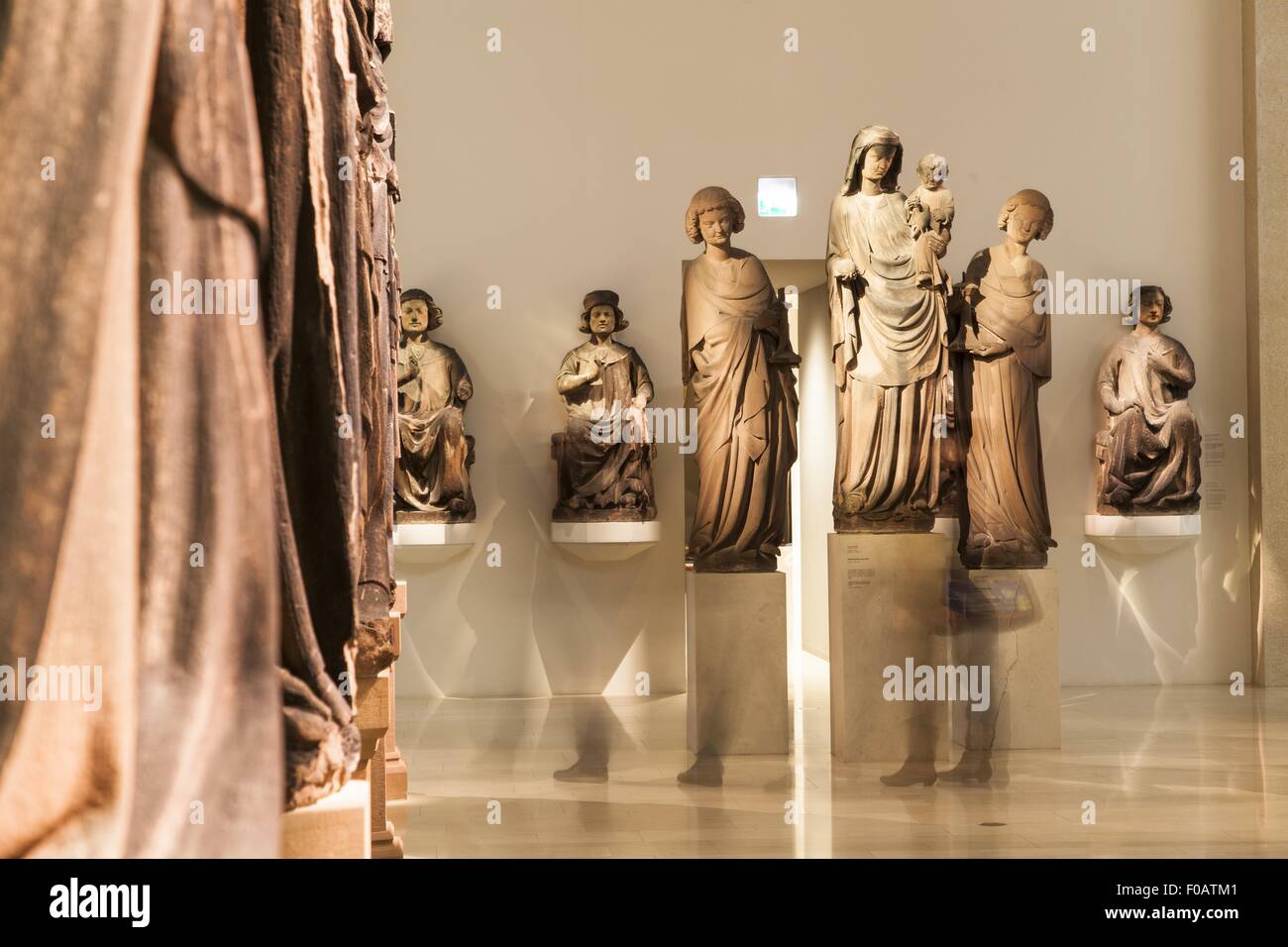 Sculpture of Mother and child in Augustiner museum, Freiburg, Germany ...