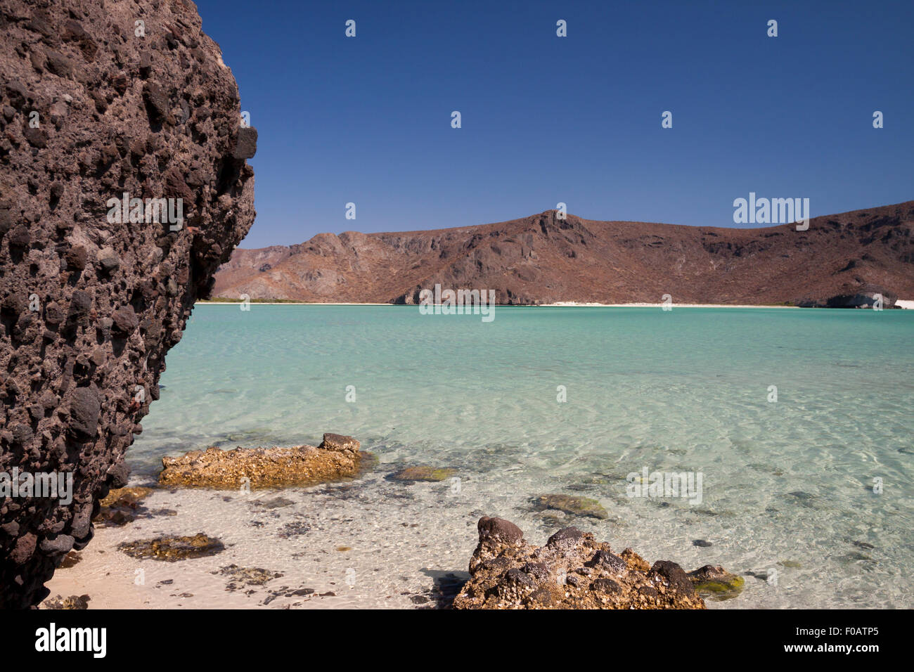 Balandra Bay and Sea of Cortes. La Paz, Baja California Sur. Mexico ...