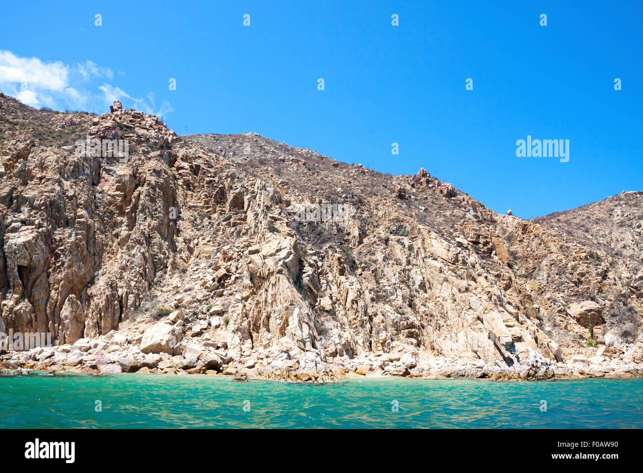 Rocks formation at the end of land named los arcos. Cabos San Lucas ...