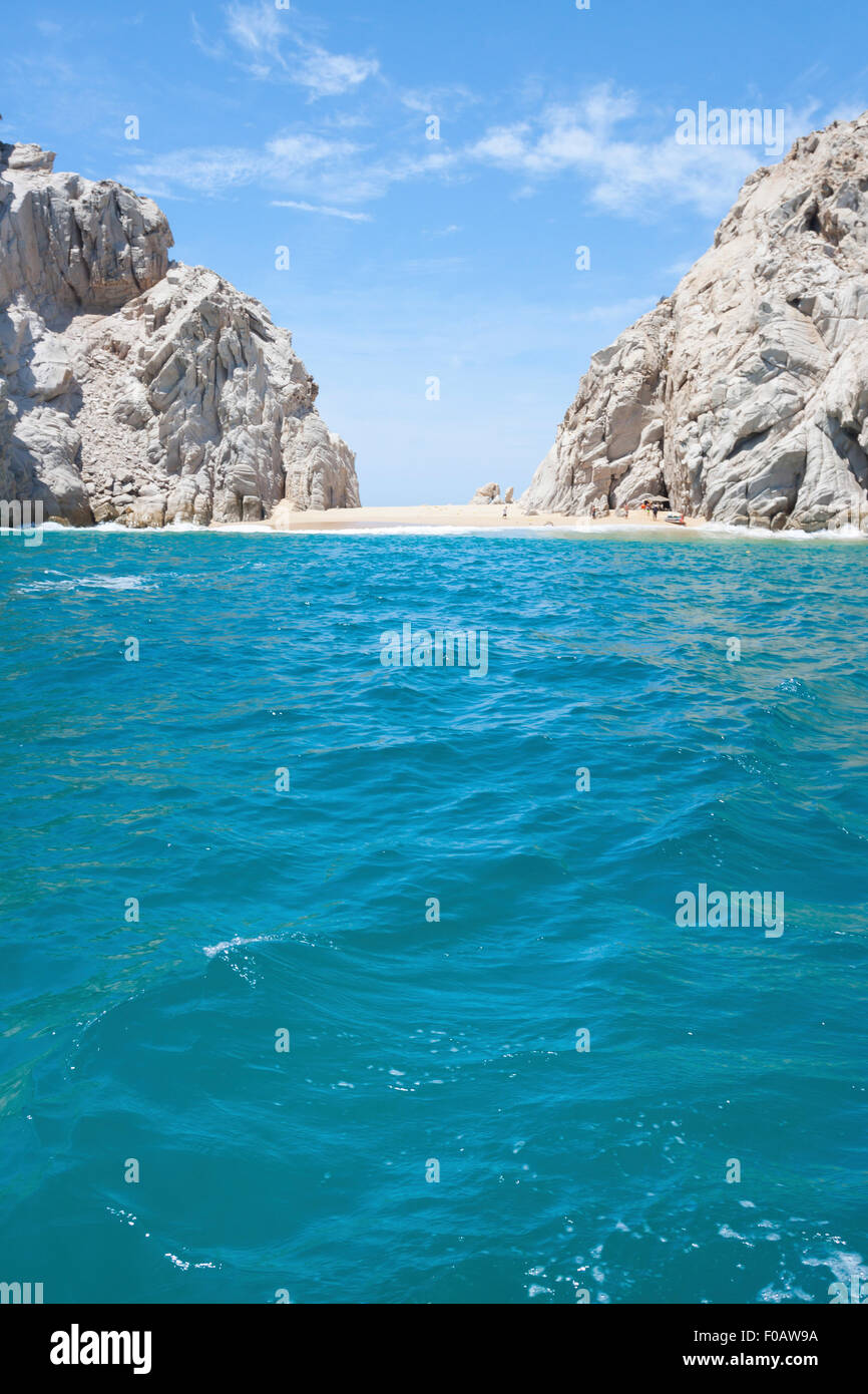 Rocks formation at the end of land named los arcos. Cabos San Lucas ...