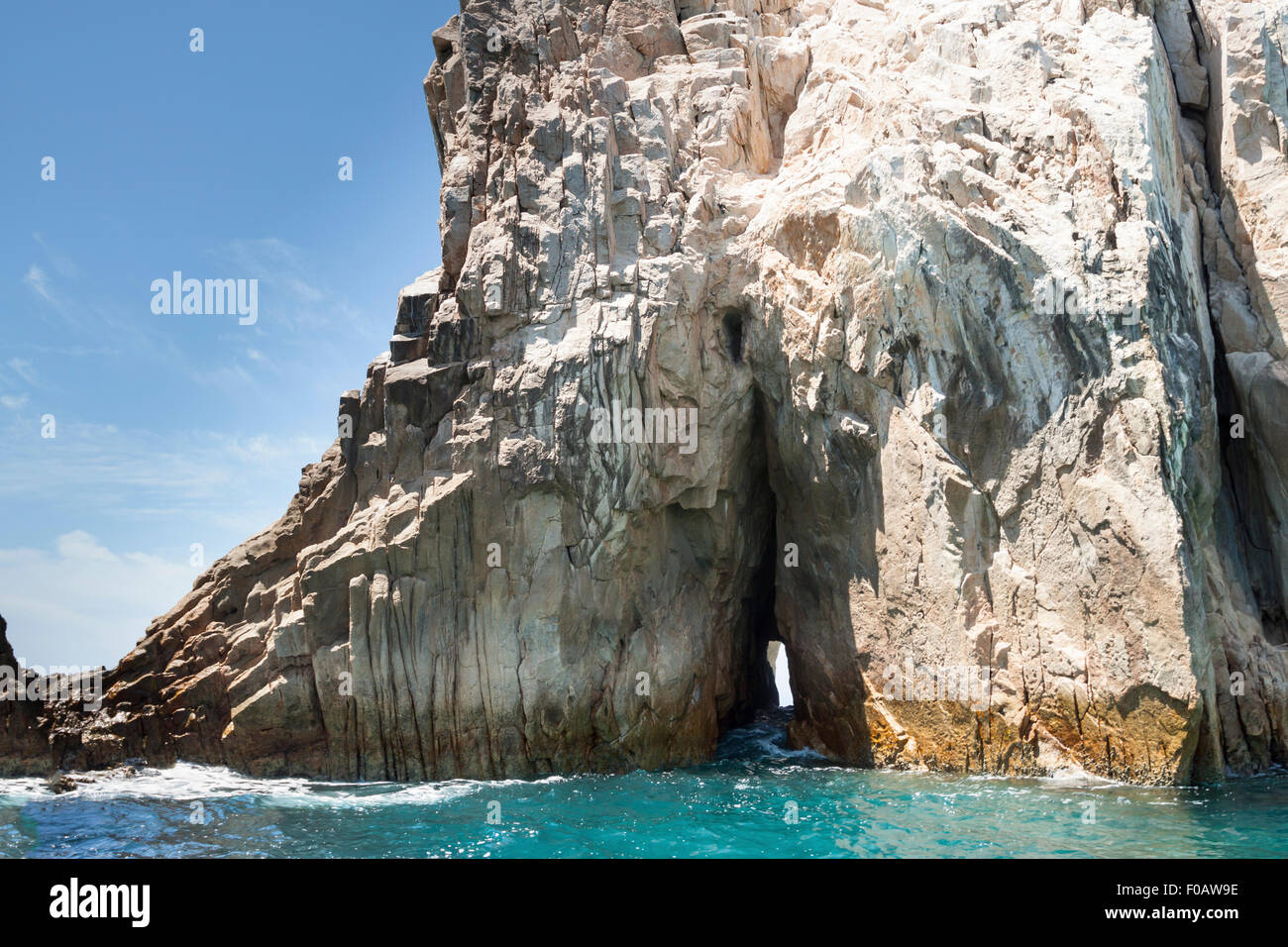 Rocks formation at the end of land named los arcos. Cabos San Lucas ...