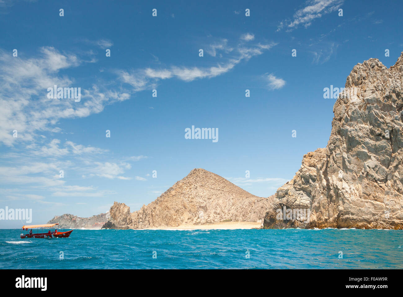 Rocks formation at the end of land named los arcos. Cabos San Lucas ...