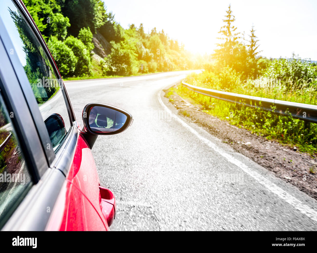 Car on the road Stock Photo - Alamy