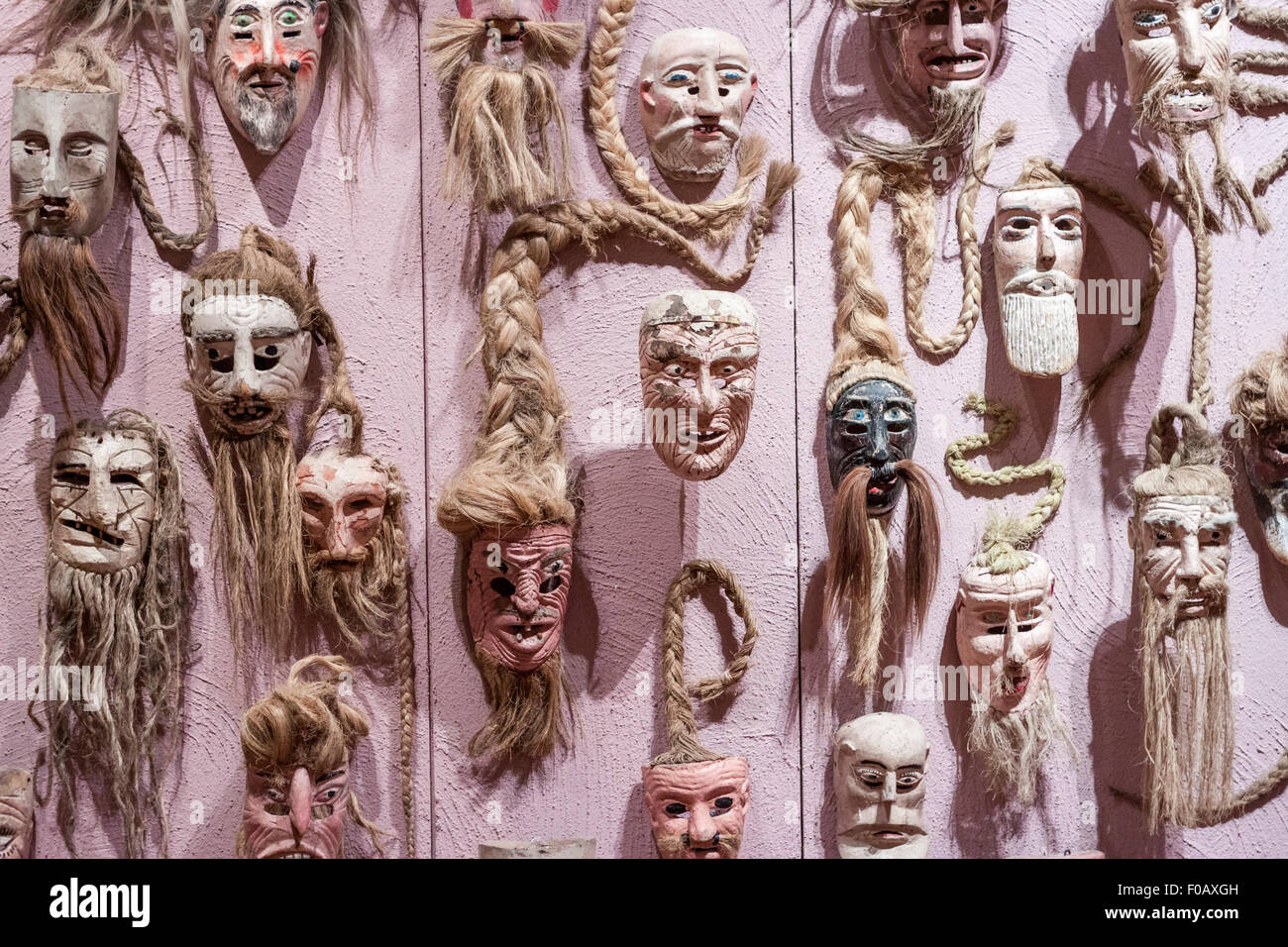 Traditional mexican mask used for dance and ritual. Zacatecas, ZAC ...