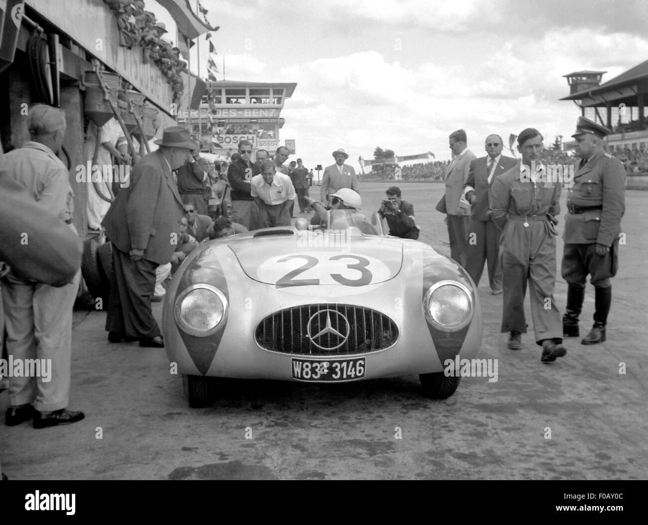 German GP Nurburgring 1952 SPORTS MERCEDES 300SL SPYDER THEO HELFRICH ...