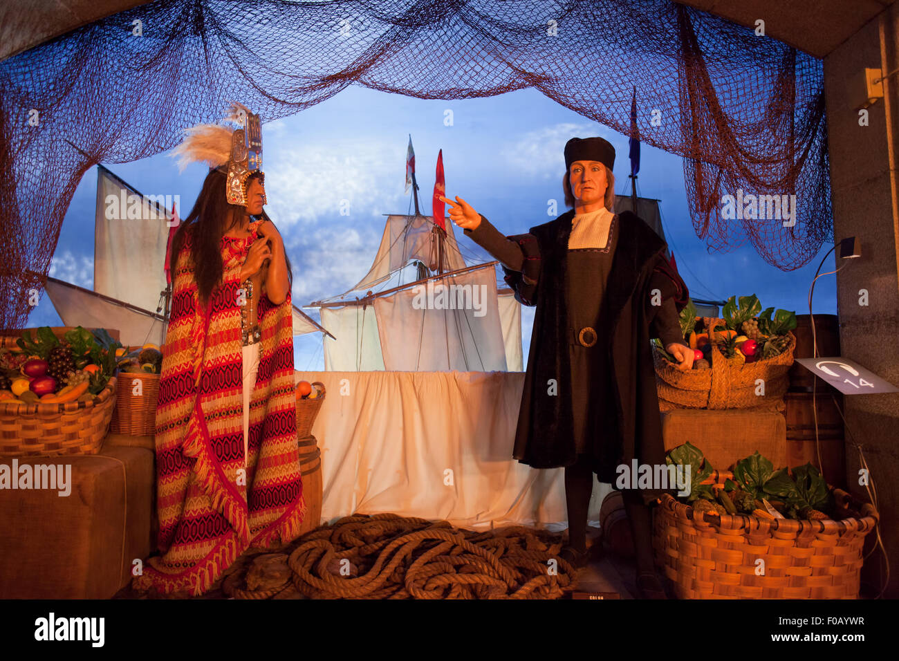Historic waxwork figures in Barcelona Wax Museum - Museo de Cera in ...