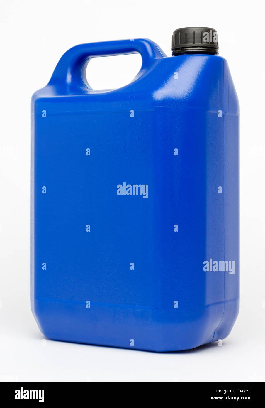 Blue 5L HDPE Plastic Jerrican isolated on white Stock Photo - Alamy