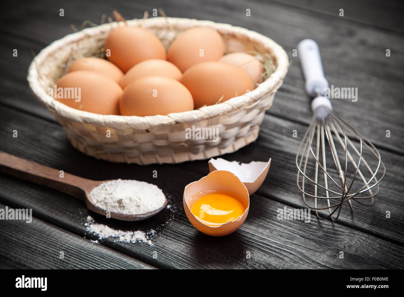 Mix eggs hi-res stock photography and images - Alamy