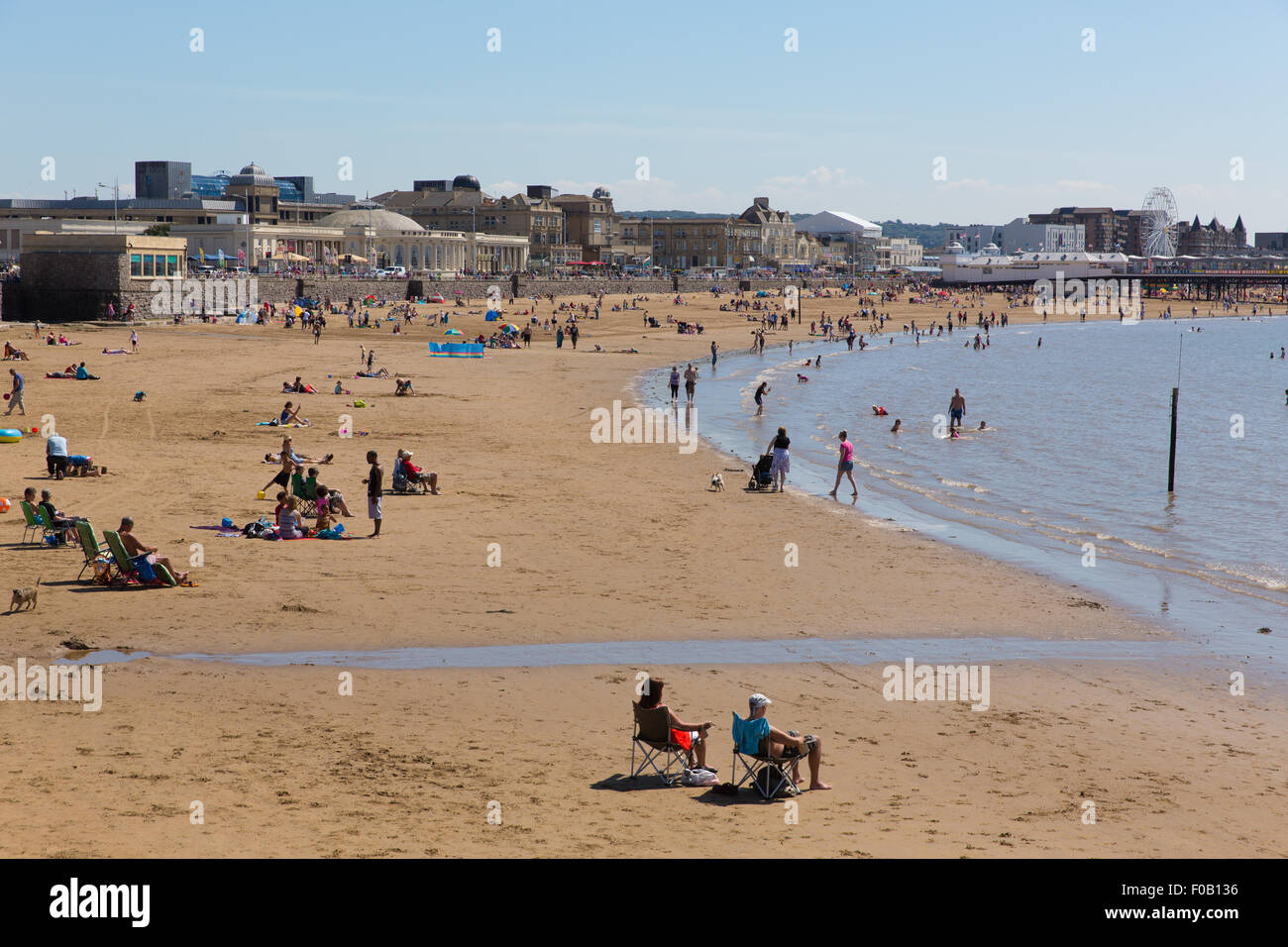 Marine lake weston super mare summer hi-res stock photography and ...