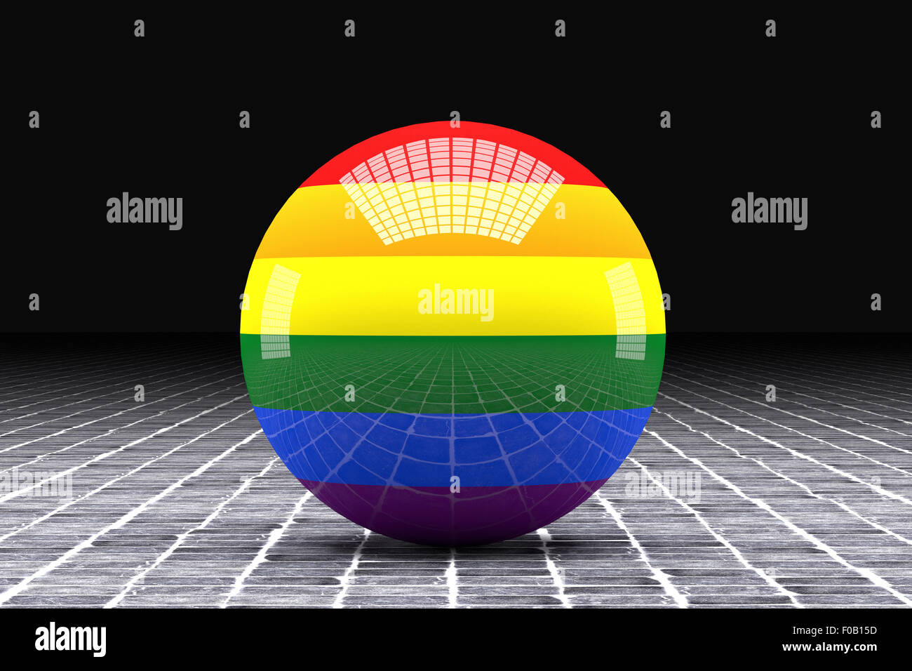 3d rendering of a gay flag on a sphere Stock Photo - Alamy