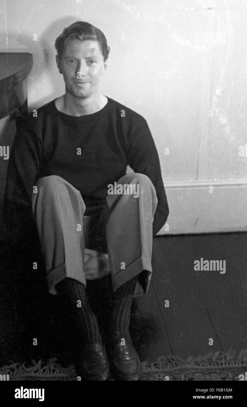 Retro portrait man Black and White Stock Photos & Images - Alamy