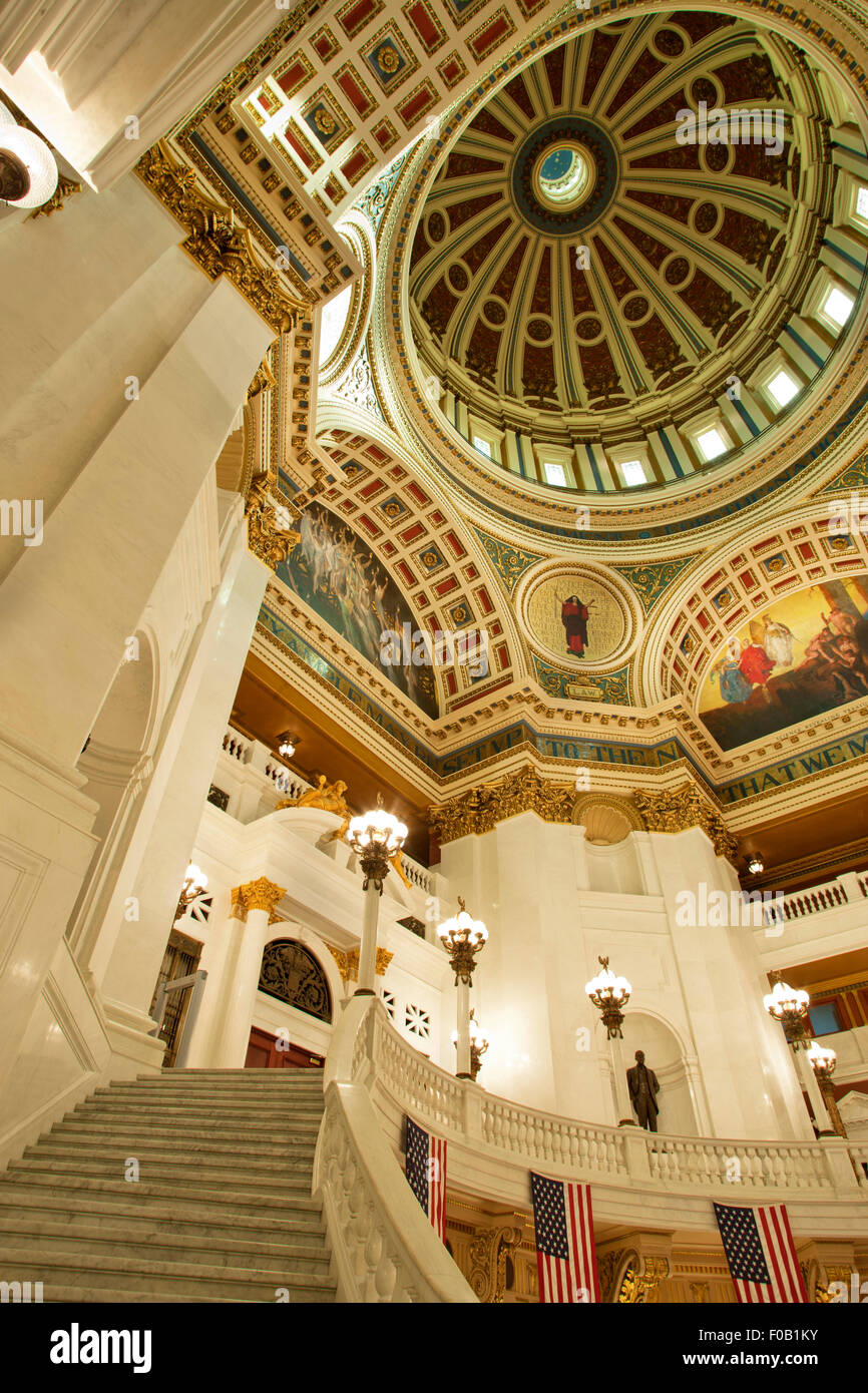 Inside state capitol building harrisburg hi-res stock photography and ...