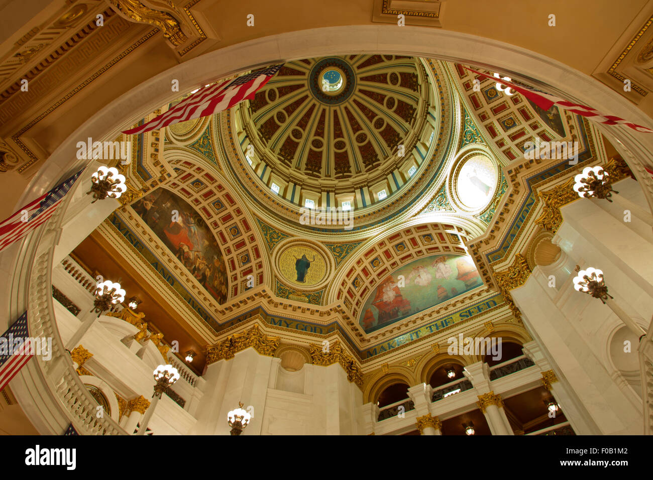 Inside state capitol building harrisburg hi-res stock photography and ...