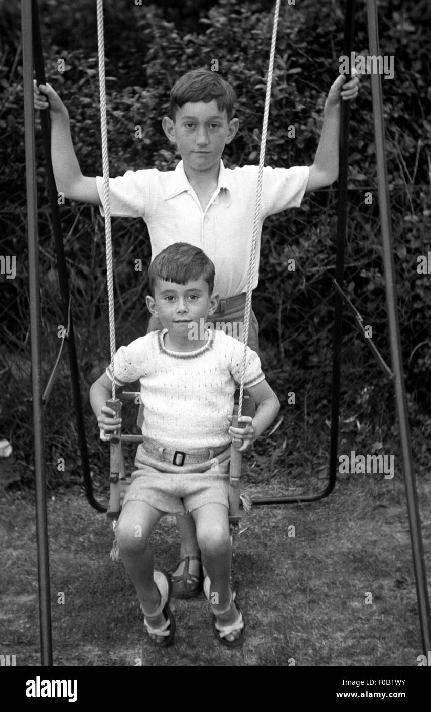 Portrait of two brothers Stock Photo - Alamy
