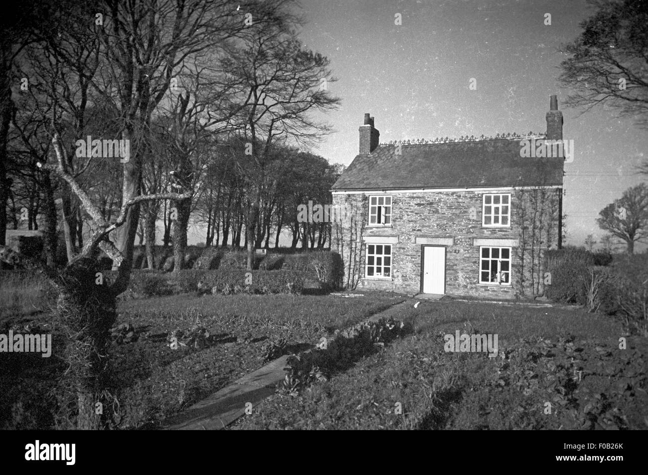 Cottage garden tree Black and White Stock Photos & Images - Alamy