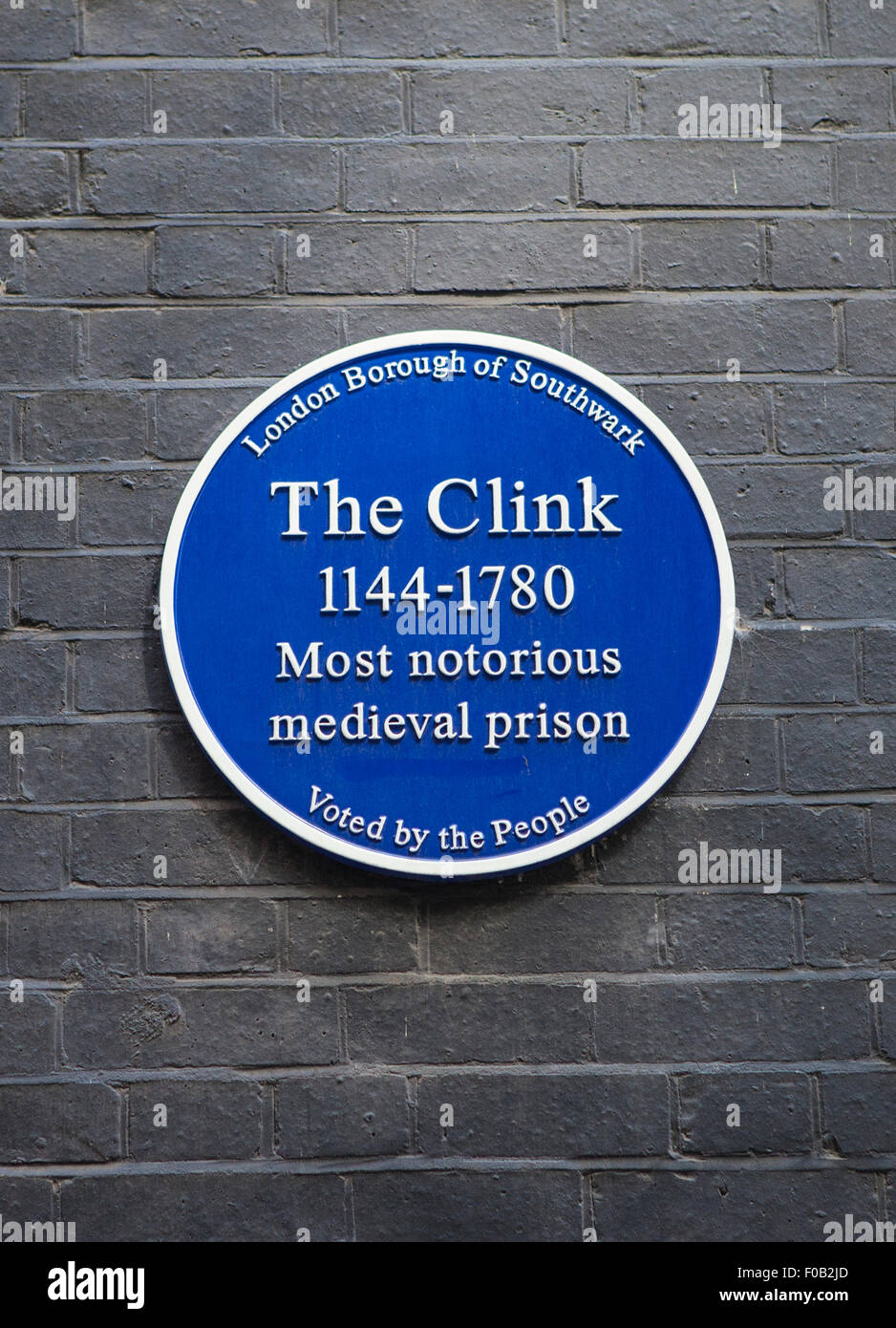 LONDON, UK - JULY 31ST 2015: A blue plaque marking the location of The ...