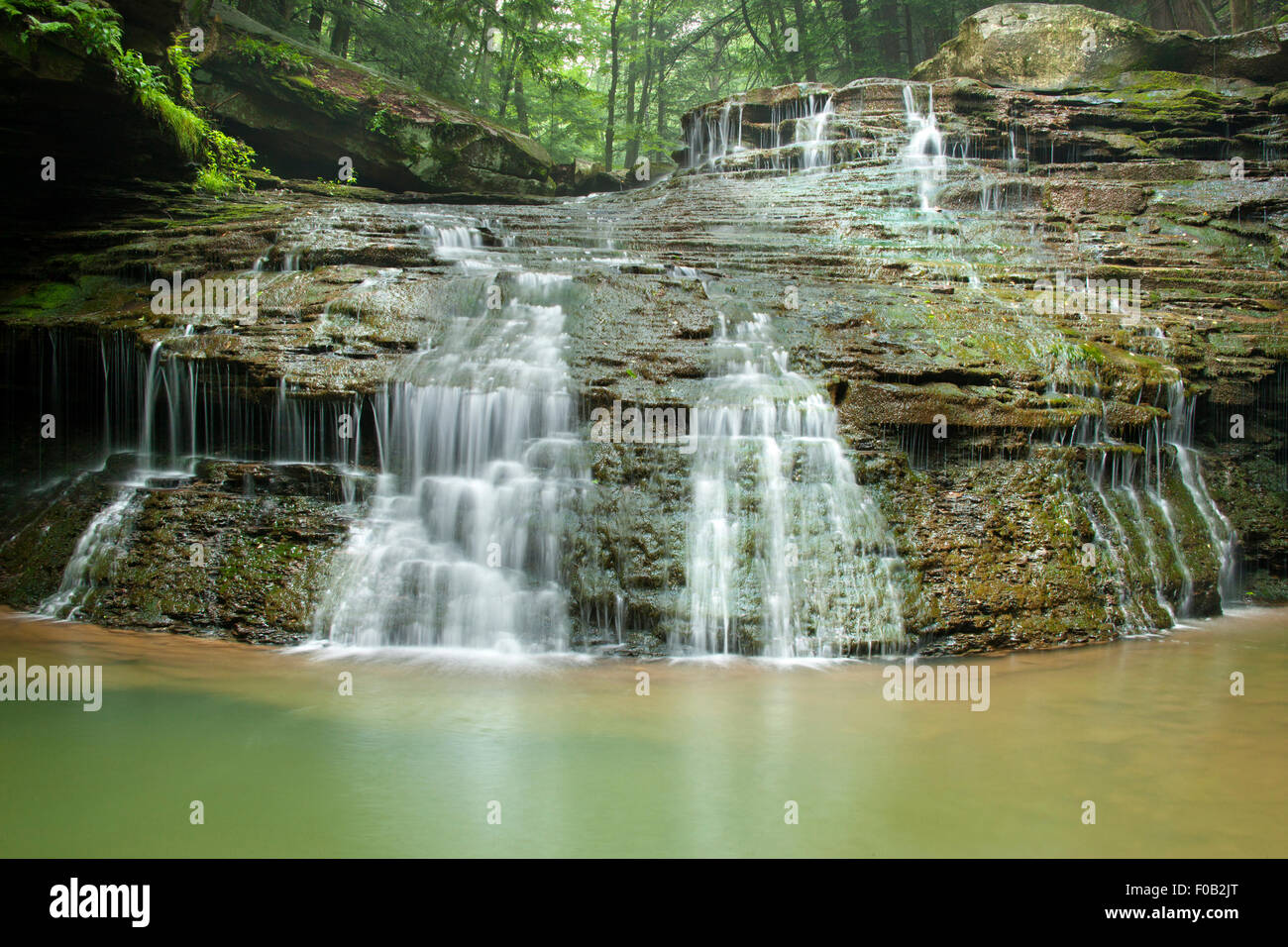 FREEDOM WATERFALL SHULL RUN ABOVE ALLEGHENY RIVER VENANGO COUNTY ...