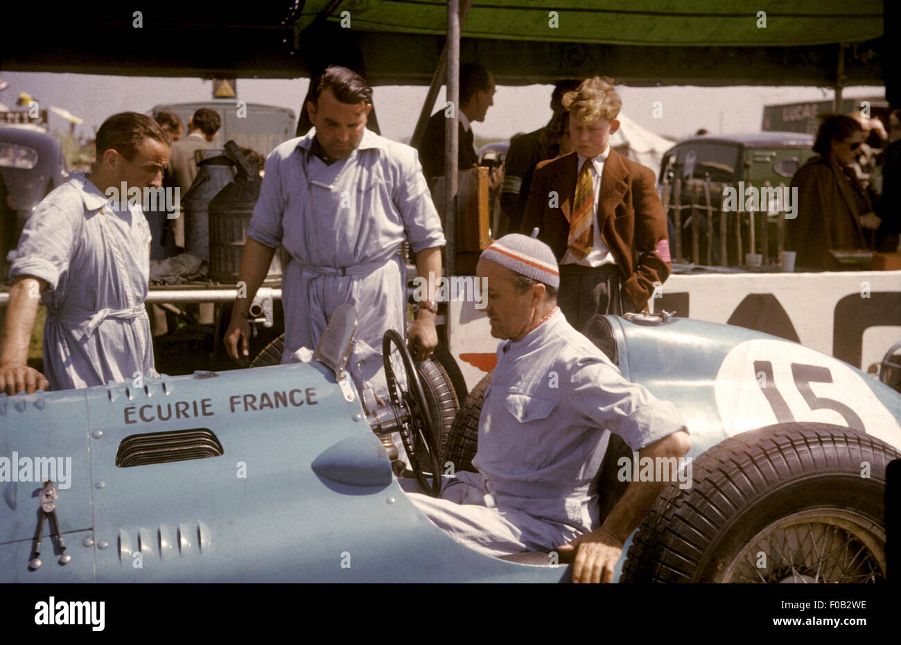 Louis Alexandre Chiron in his Talbot-Lago at Silverstone Stock Photo ...