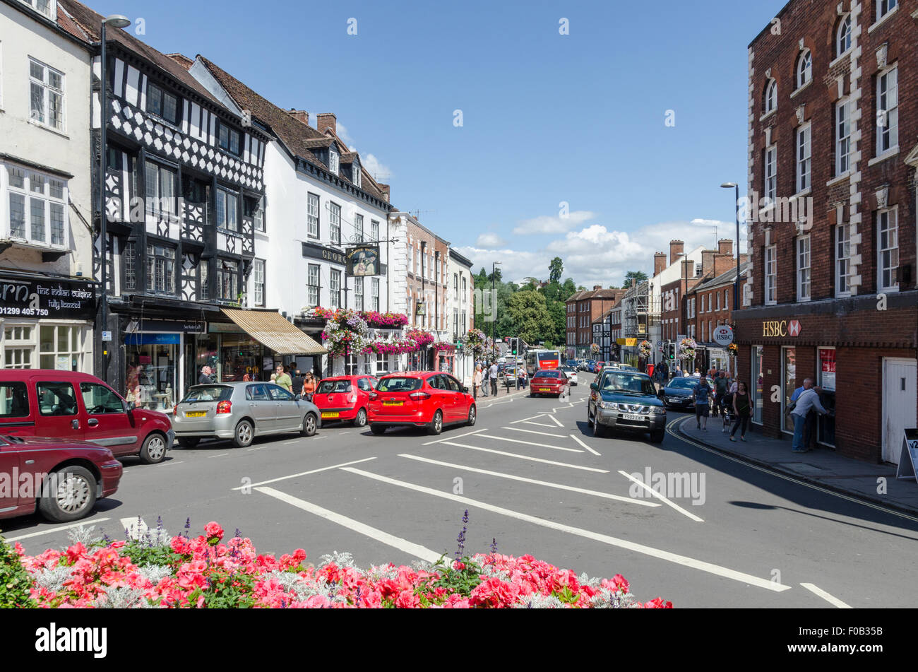 Load Street in the Worcestershire town of Bewdley Stock Photo - Alamy