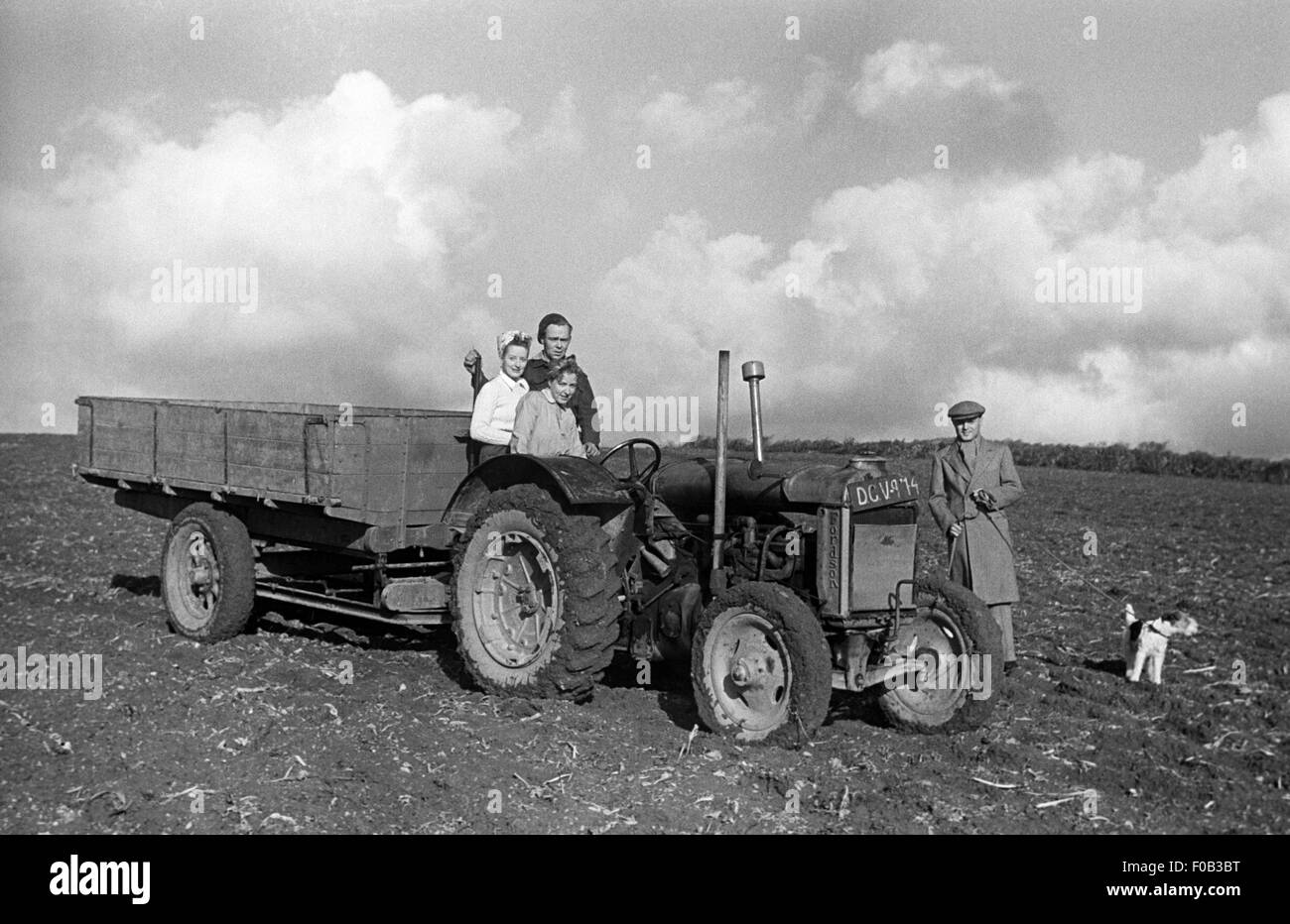Small 1940s tractor hi-res stock photography and images - Alamy