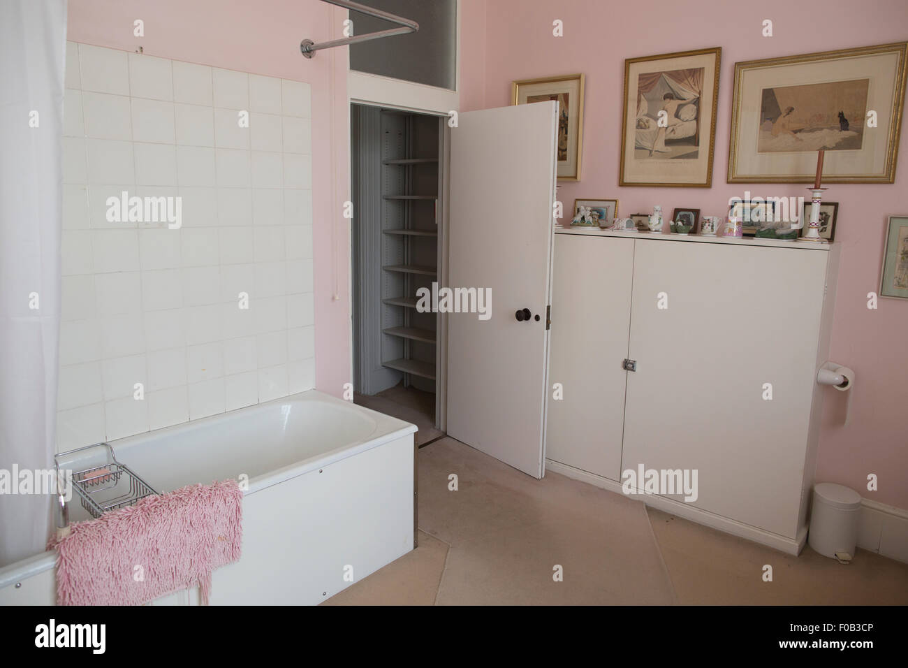 Inside the New House, built by Edward Hussey in 1837, overlooking the ...