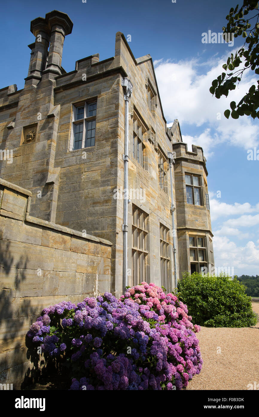 the New House, built by Edward Hussey in 1837, overlooking the grounds ...