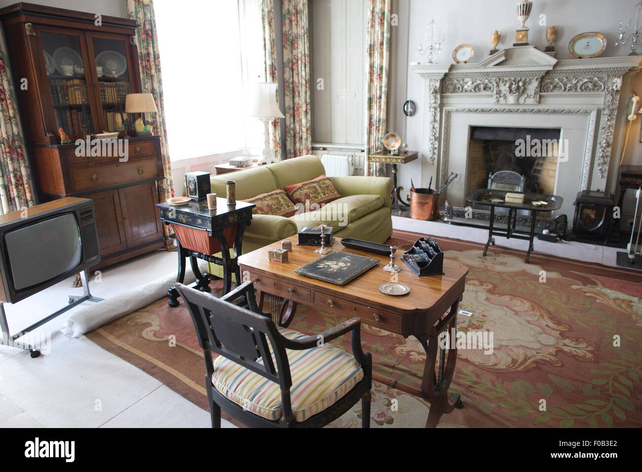 Living Room inside New House, built by Edward Hussey in 1837 ...