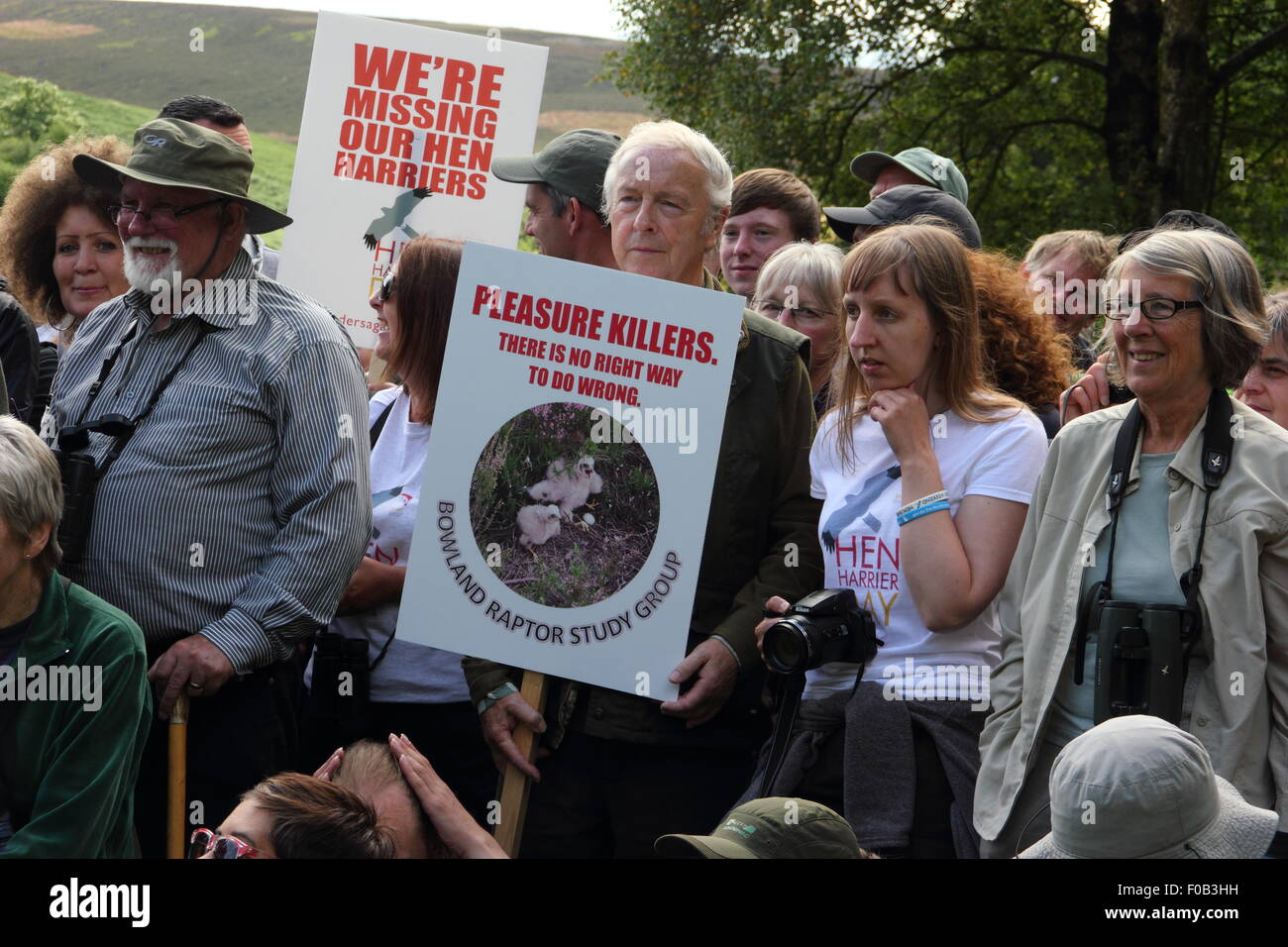 Protesters campaign against the illegal persecution of hen harriers at ...