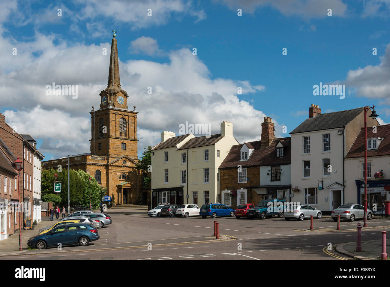 Holy Cross Church and Market Square, Daventry, Northamptonshire ...