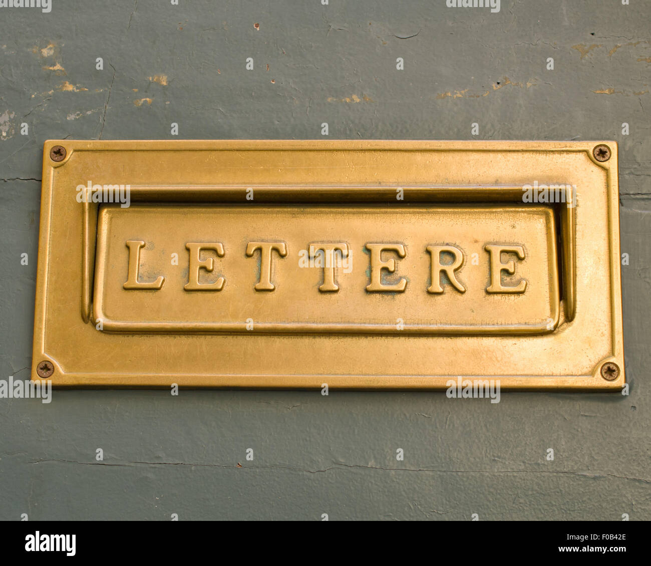 Italian Letter box Stock Photo - Alamy
