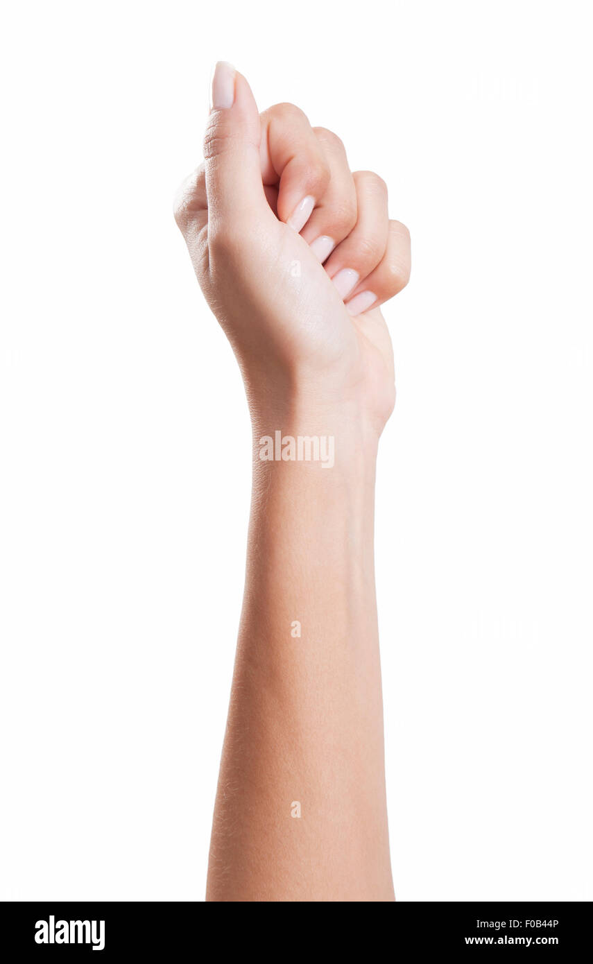 A womans hand clenched hi-res stock photography and images - Alamy
