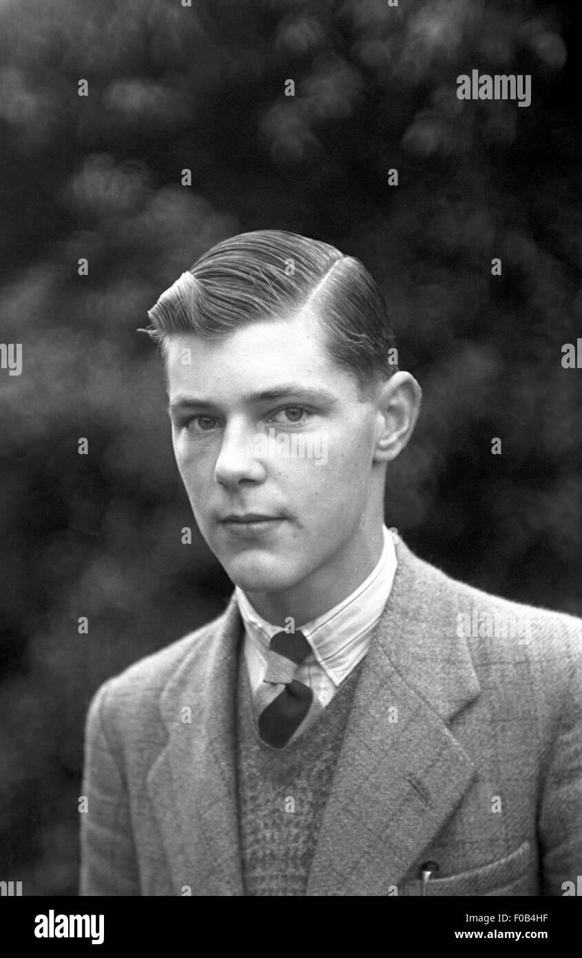 Portrait suit tie Black and White Stock Photos & Images - Alamy