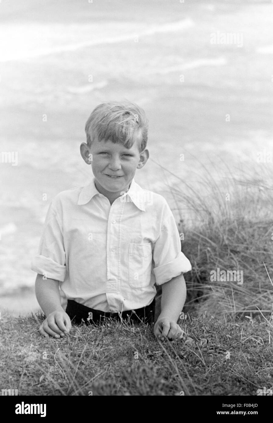 Seaside lad Black and White Stock Photos & Images - Alamy