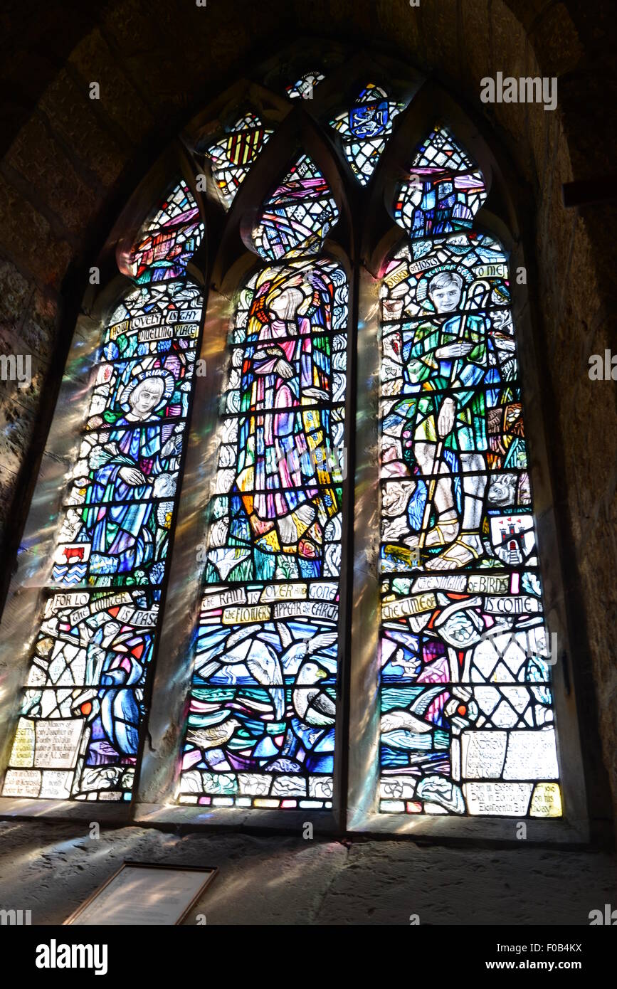 Stained glass window st aidans hi-res stock photography and images - Alamy