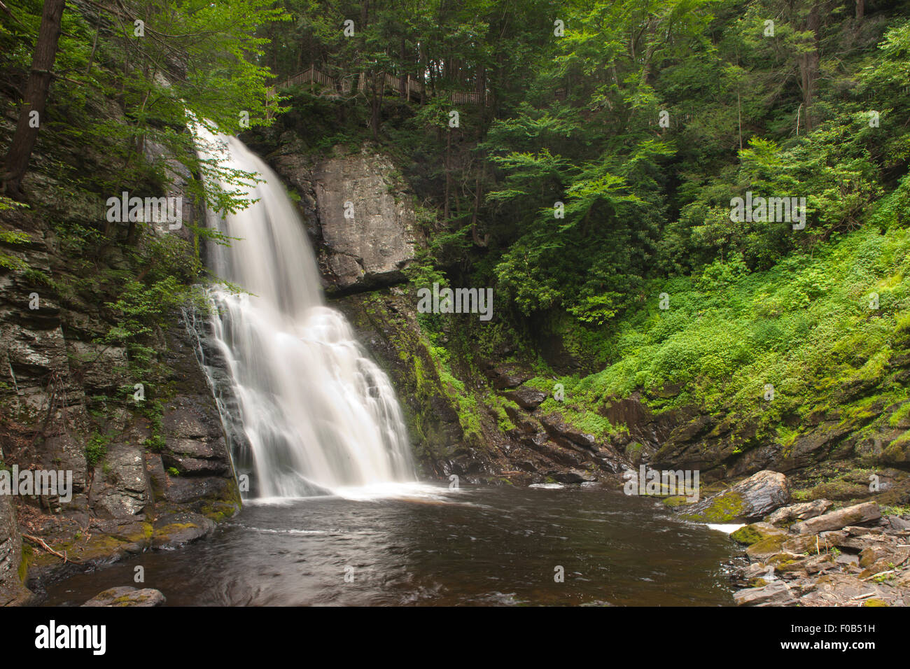 MAIN WATERFALLS BUSHKILL FALLS PARK BUSHKILL CREEK PIKE COUNTY ...