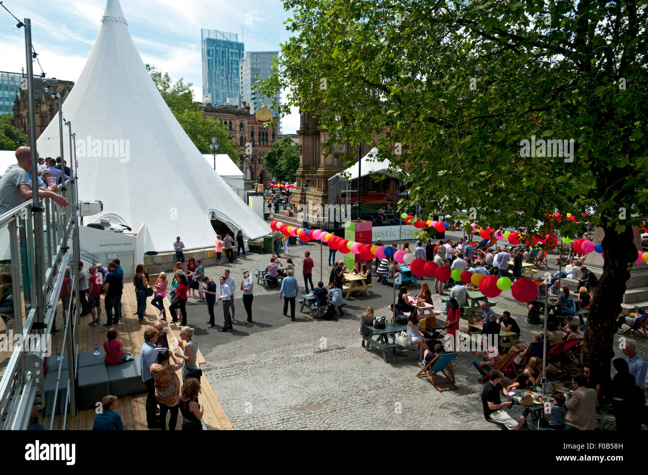 Albert Square during the Manchester International Festival, Manchester ...