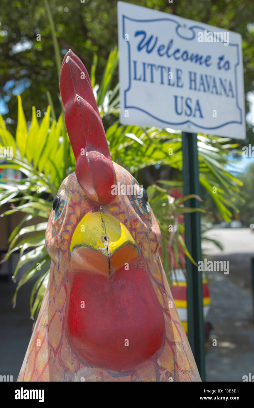 WELCOME SIGN GIANT COCKEREL CHICKEN SCULPTURES (©UNATTRIBUTED) EIGHTH ...