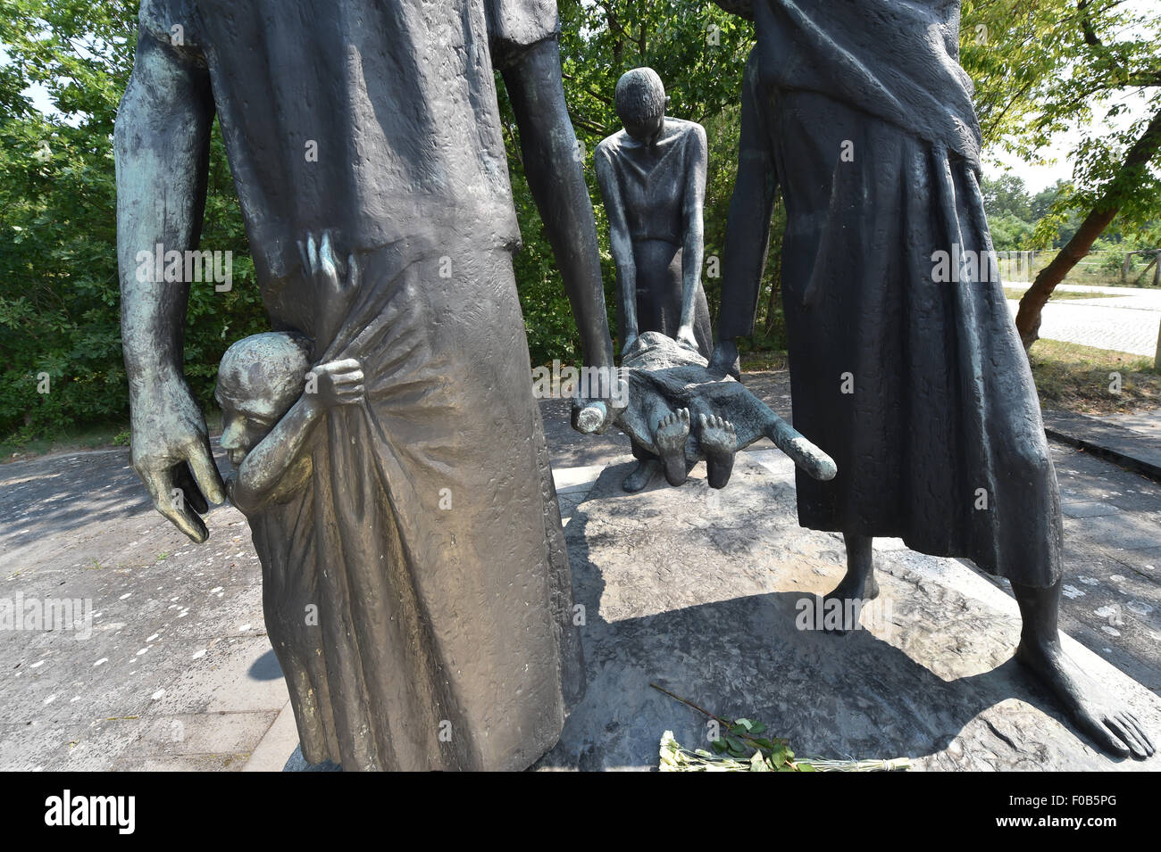 Fuerstenberg, Germany. 11th Aug, 2015. The bronze sculpture ...