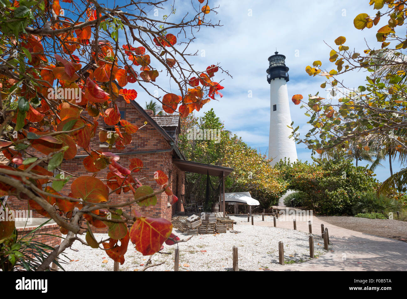 KEEPERS BUILDINGS KEY BISCAYNE LIGHTHOUSE BILL BAGGS CAPE FLORIDA STATE ...