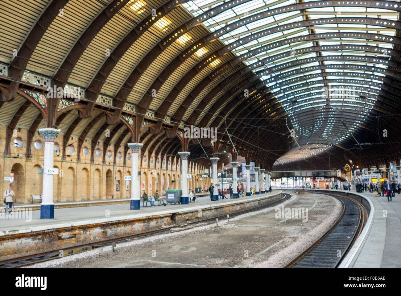 York train station Yorkshire England Stock Photo - Alamy