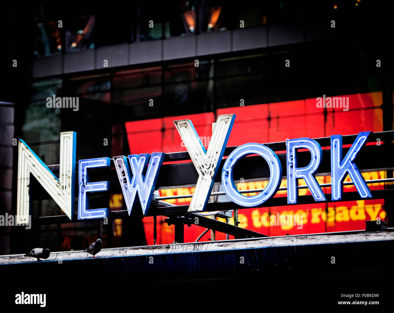 New York signage made from neon tubes Stock Photo - Alamy