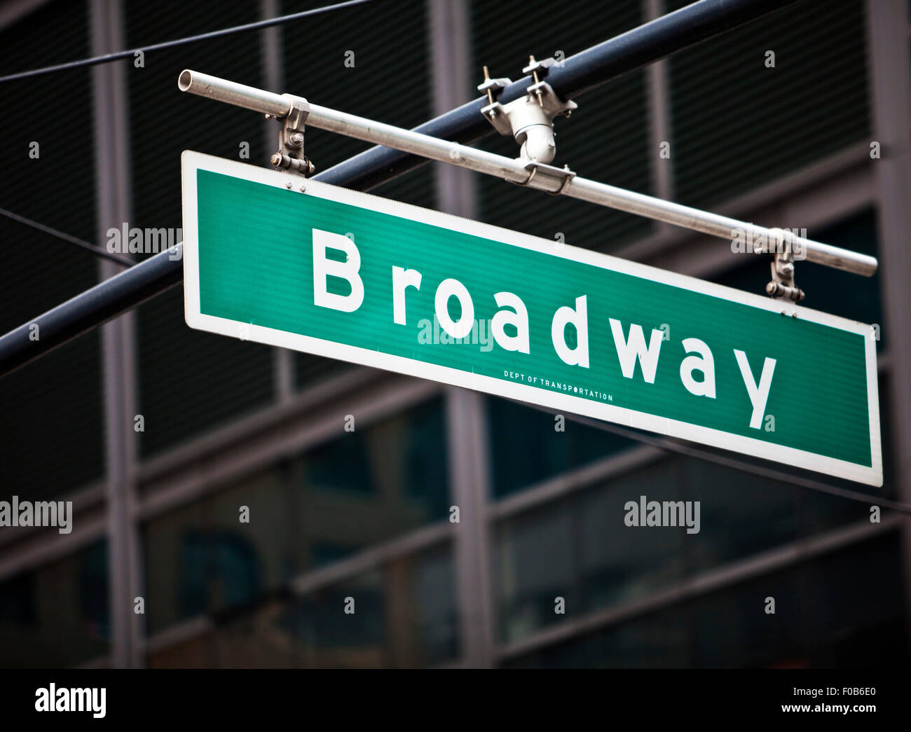 Broadway street sign in New York City Stock Photo - Alamy
