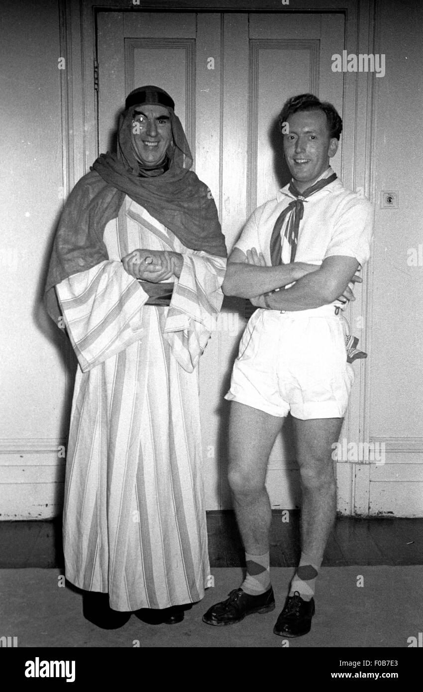 Two men in fancy dress Stock Photo - Alamy